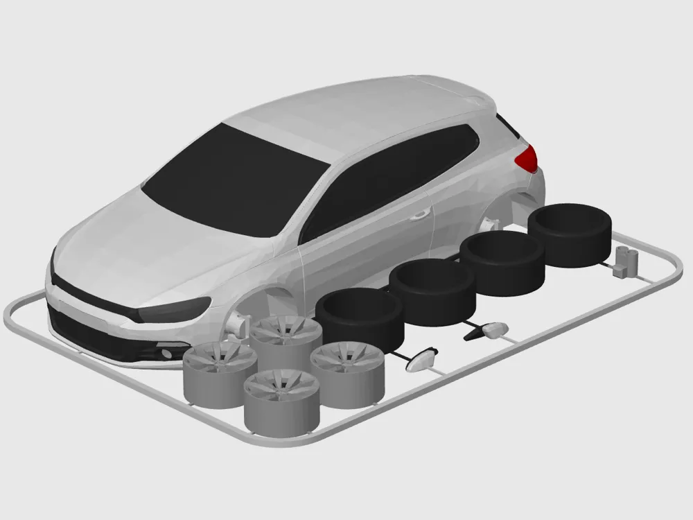 Volkswagen Scirocco Kit Card (1:24 scale) Remixed by The Kit Card Guy ...