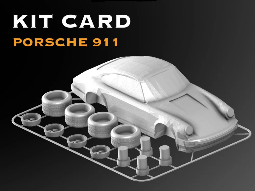 Porsche 911 Kit Card by NaceBelehar MakerWorld: Download Free 3D Models