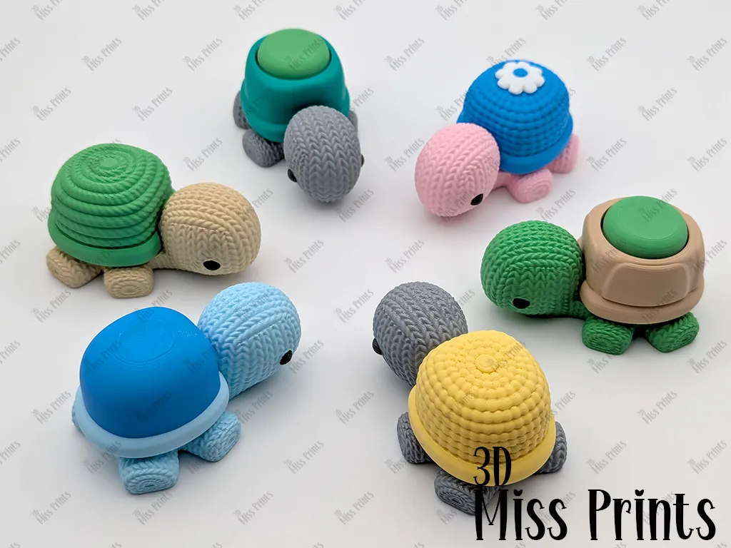 Knitted Turtles by 3dMissPrints MakerWorld: Download Free 3D Models