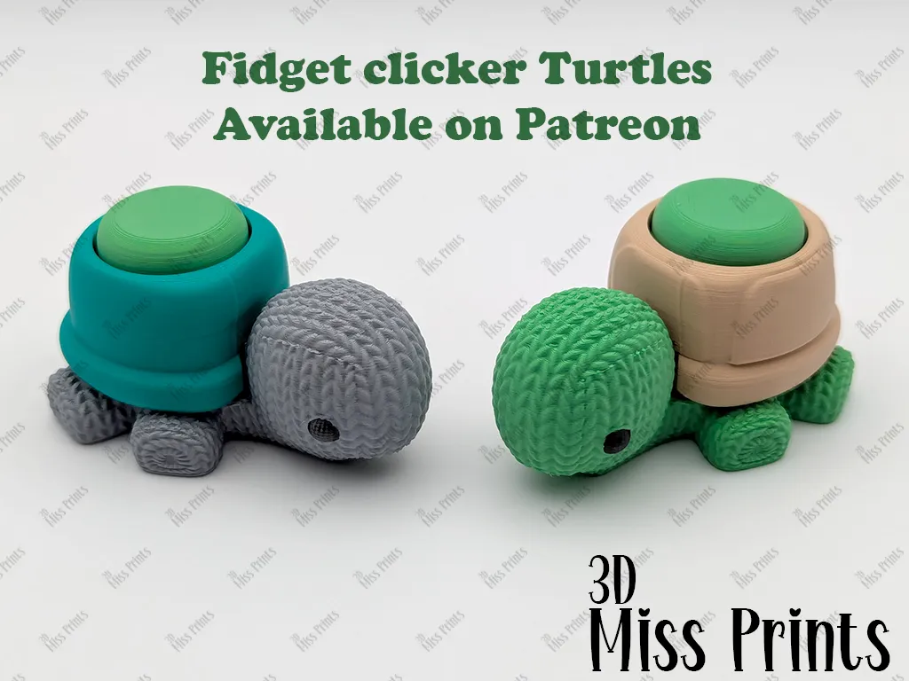 Knitted Turtles by 3dMissPrints MakerWorld: Download Free 3D Models