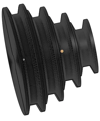 Step Pulley for Gingerly Shaper Casting Pattern Remixed by Odell ...