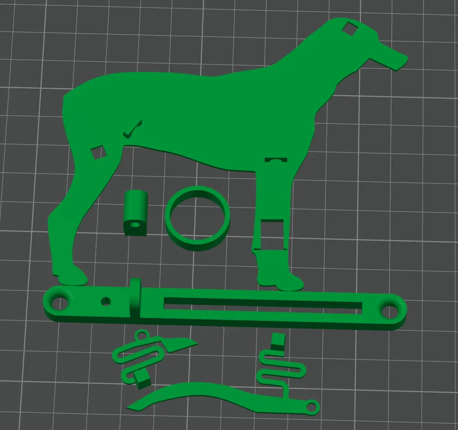 Dog shadow puppet with moving mouth and tail by nadapapa - MakerWorld