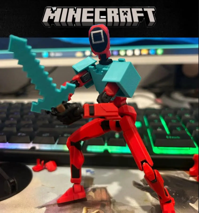 Dummy 13 Minecraft Sword by Luna - MakerWorld