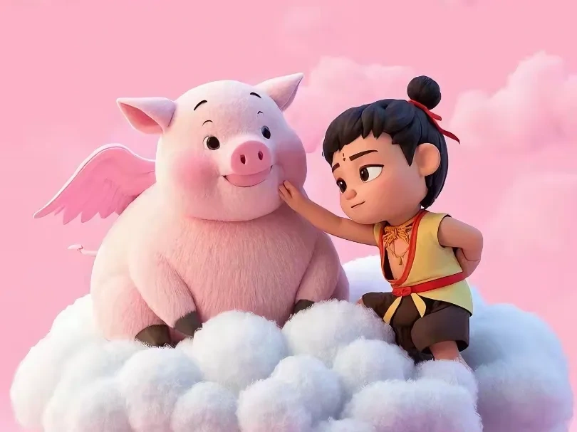 Pigsy and Nezha Print-in-Place for A1 mini by 库尔勒 - MakerWorld