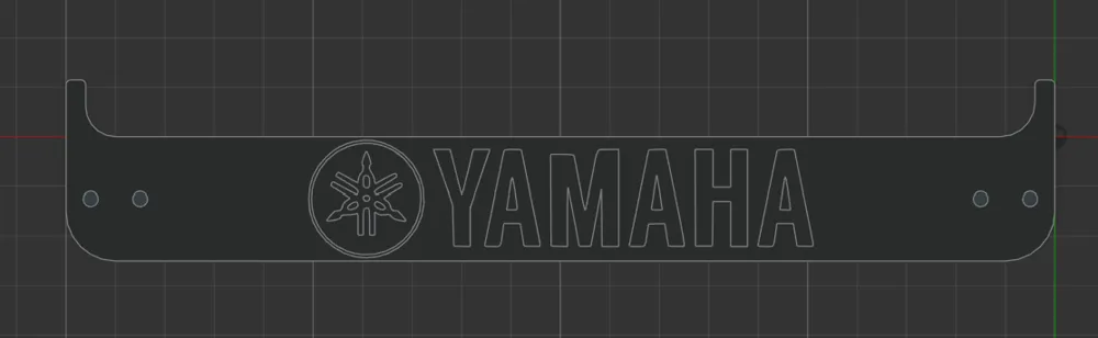 license plate strip YAMAHA by Piotr - MakerWorld