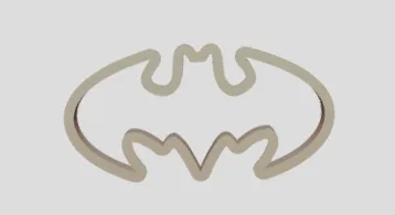Batman logo 1989 cookie cutter - Free 3D Print Model - MakerWorld