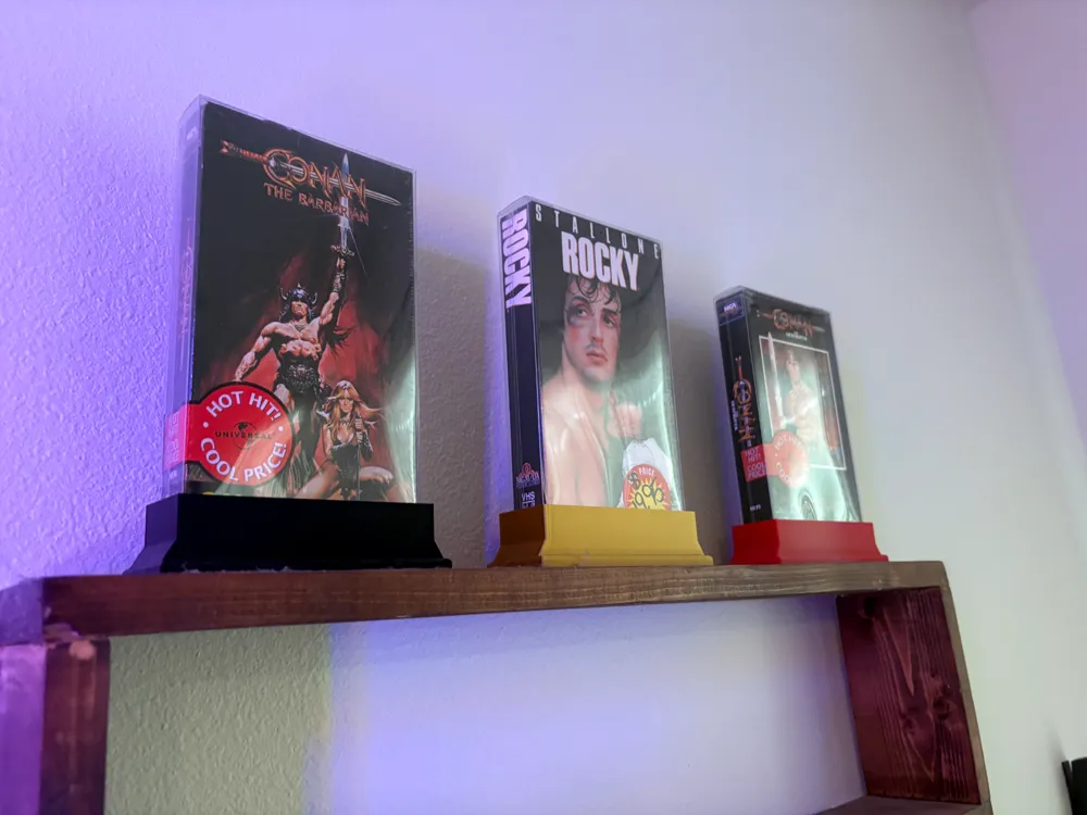 VHS Stand, Display Holder by Quatro Joe MakerWorld: Download Free 3D Models