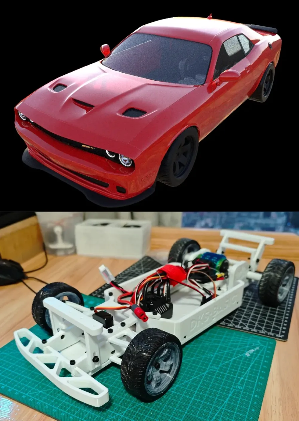 RC Dodge Challenger Remixed by xiao772677 MakerWorld: Download Free 3D ...