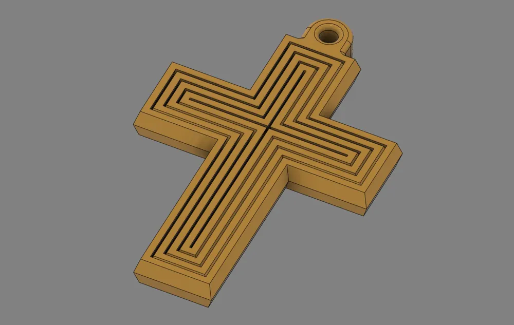 Fidget Cross key chain charm by BlackSheepStudio MakerWorld: Download ...