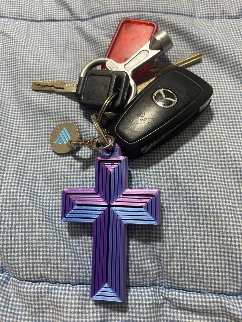 Fidget Cross key chain charm by BlackSheepStudio MakerWorld: Download ...
