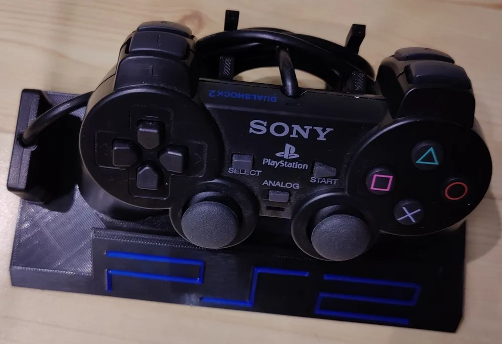 PS2 Controller Stand With Playstation 2 Logo Remixed by Duke Silver ...