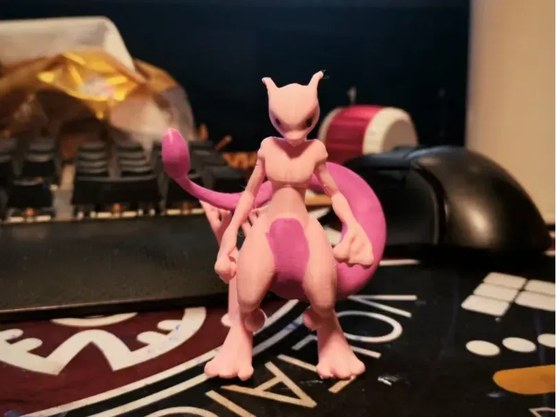 Pokémon Mewtwo Small Scale Model By 熊小猫 Makerworld Download Free 3d Models