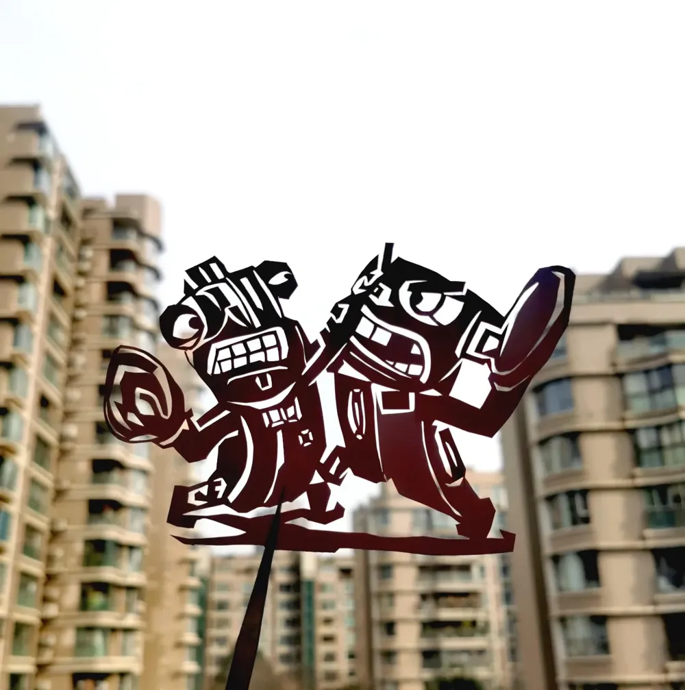 Nezha 2 Bronze Beast Paper Cut by AOCAI - MakerWorld
