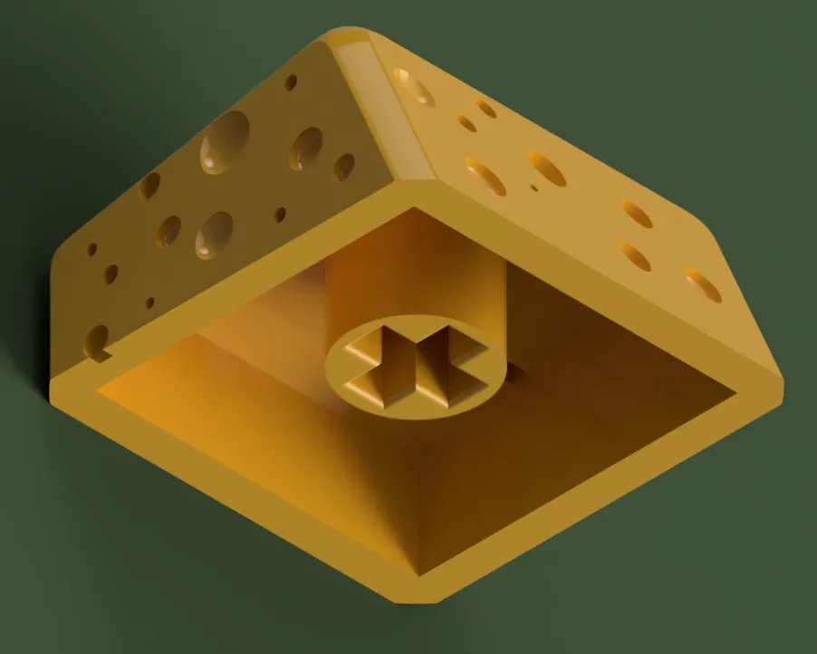 Cheese Keycap by MonsterMicah - MakerWorld