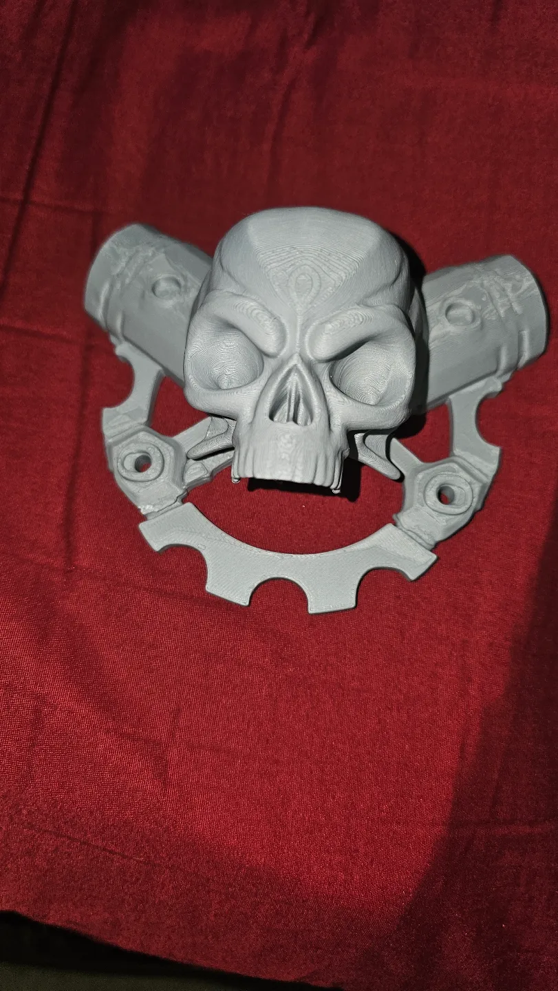 Cosss Pistons And Skull Wall Art By Trident Makerworld