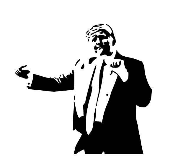 Trump Dance Stencil by Stencil Studio - MakerWorld