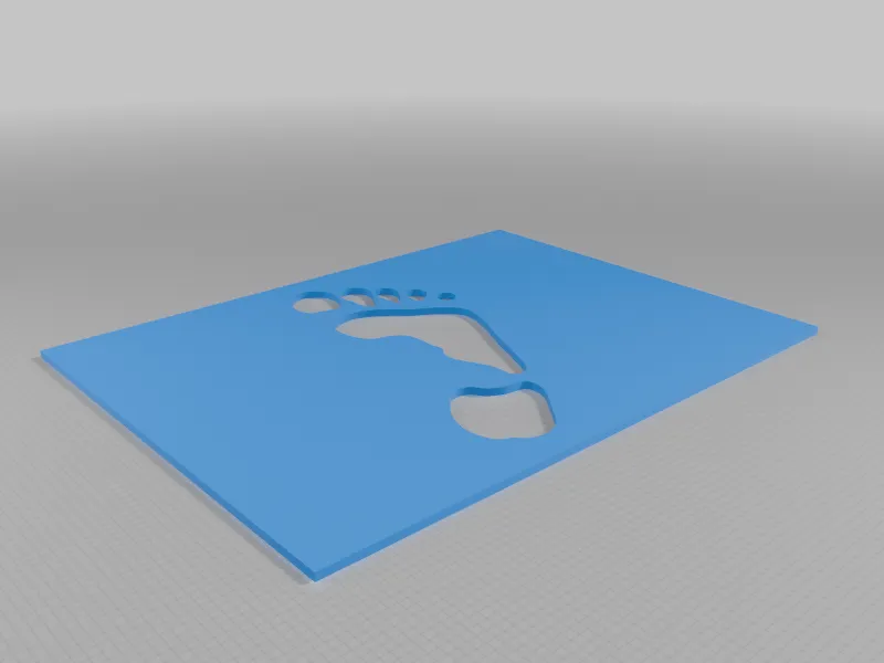 Foot Print Stencil 2 by Stencil Studio - MakerWorld