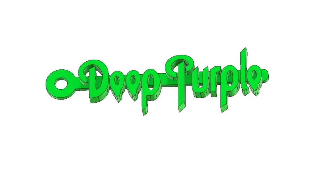 Chaveiro com Logo do Deep Purple - Modelo gratuito para impressão 3D ...