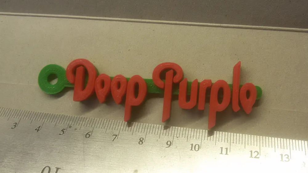 Chaveiro com Logo do Deep Purple - Modelo gratuito para impressão 3D ...