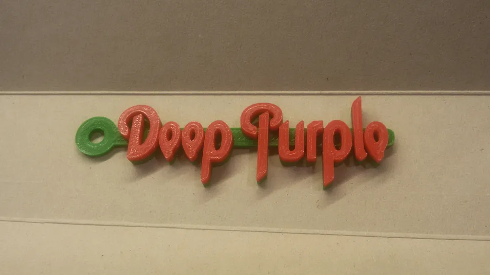 Chaveiro com Logo do Deep Purple - Modelo gratuito para impressão 3D ...