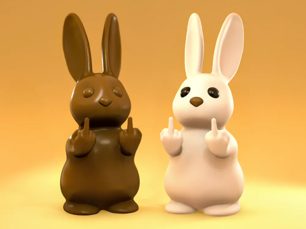 Rude rabbit by Hold_Ctrl - MakerWorld