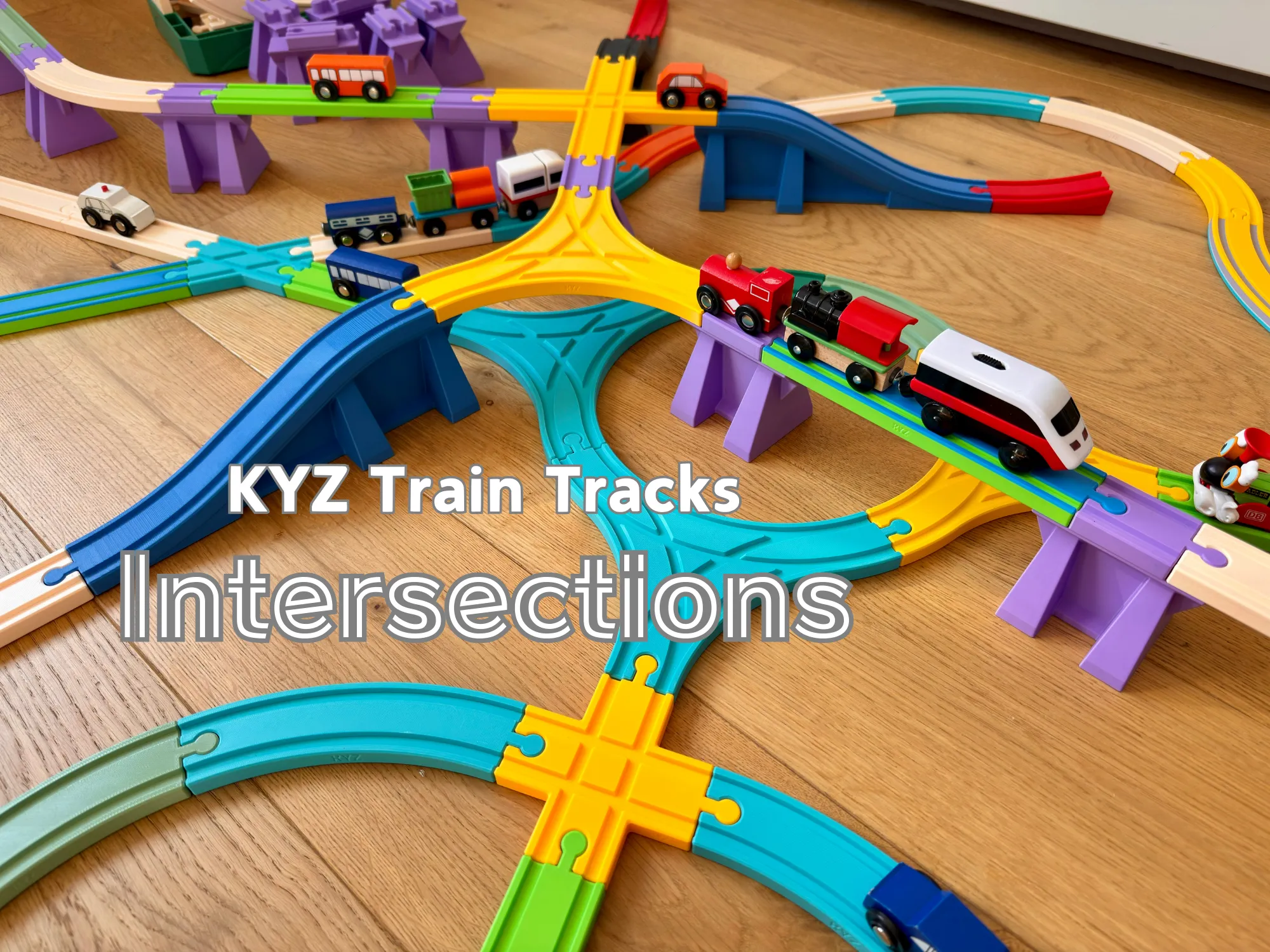 Ramps and Piers for Bridges - KYZ Train Tracks by KYZ Design MakerWorld ...