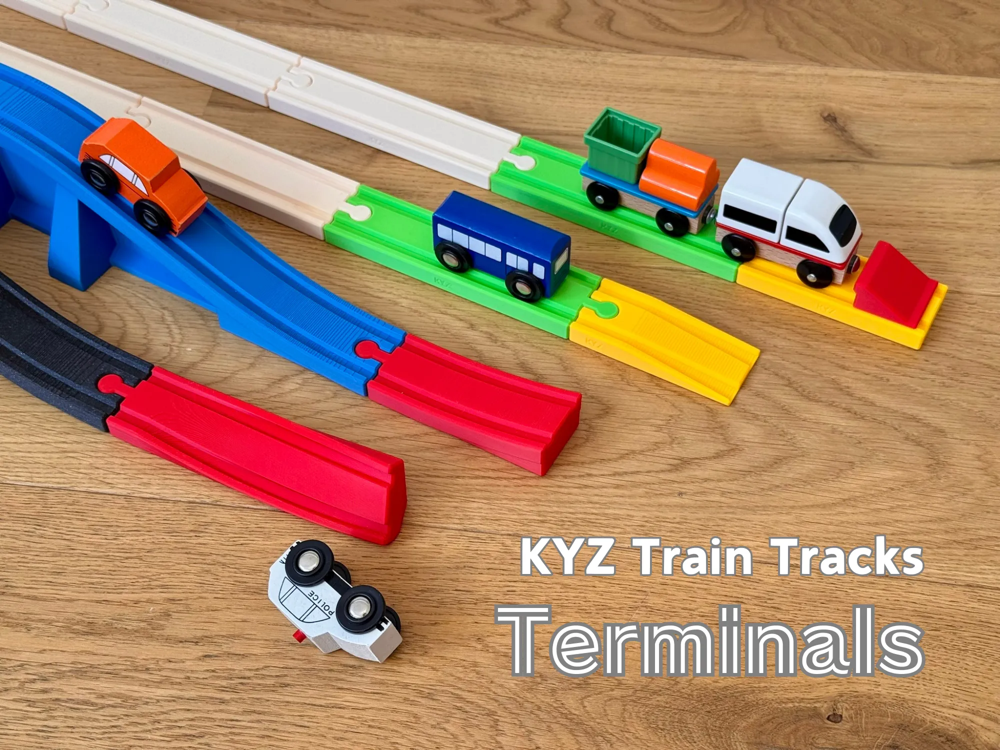 Ramps and Piers for Bridges - KYZ Train Tracks by KYZ Design MakerWorld ...