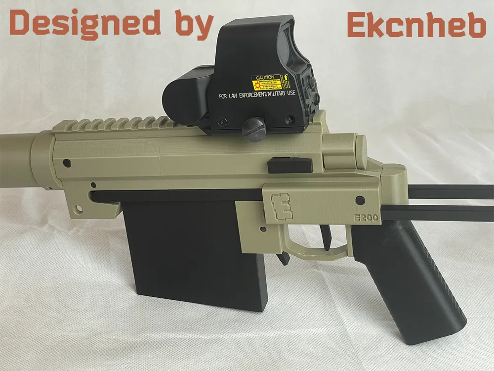 E200 | Toy Sniper rifle (Working!) by Ekcnheb MakerWorld: Download Free 3D Models