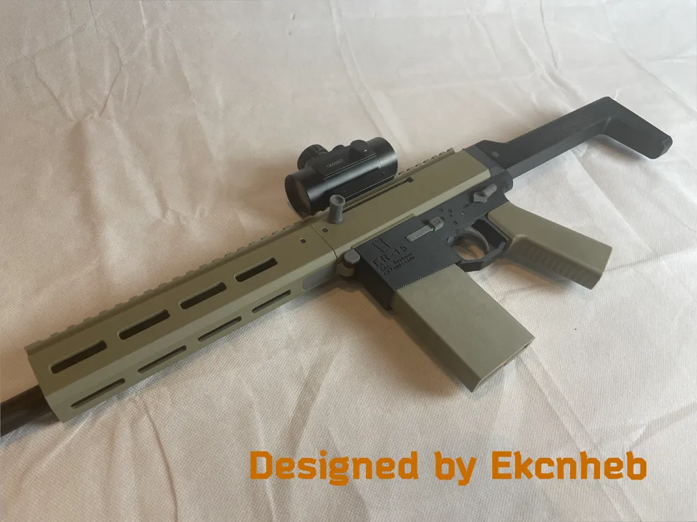 ER-15 | Toy rifle (Working!) - Free 3D Print Model - MakerWorld