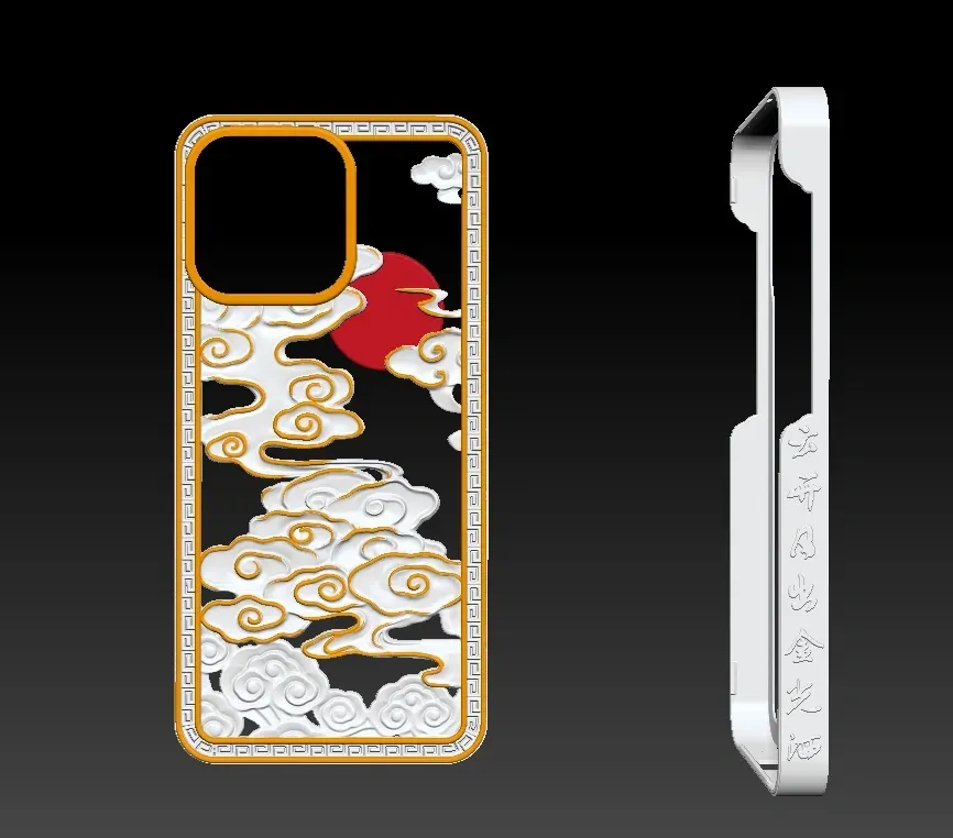 Carcasa para iPhone 15 Pro Max con estilo tradicional chino por 老咸鱼 ...