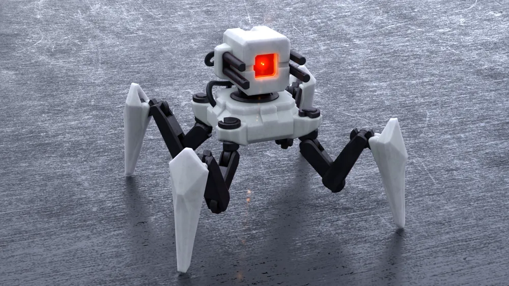 Sci-Fi Robot Sentry Mech (No Supports) by MeshDesign MakerWorld ...