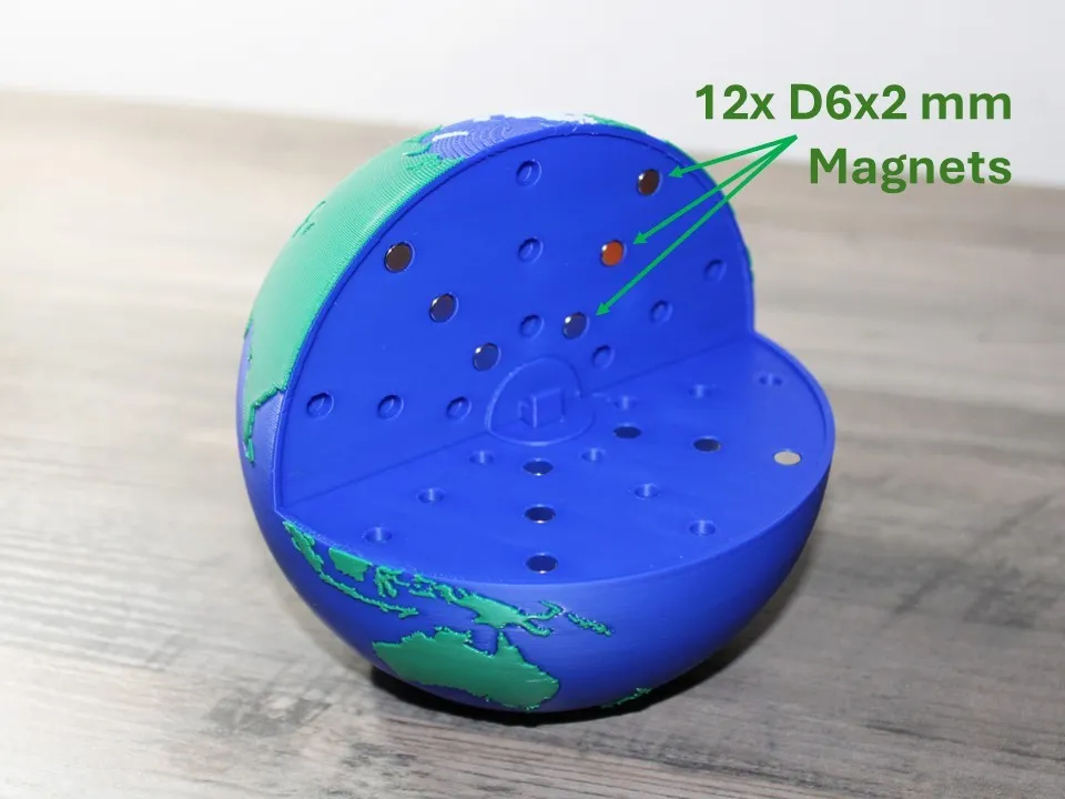 Interactive Earth Model with Layers by Franken 3D MakerWorld: Download ...