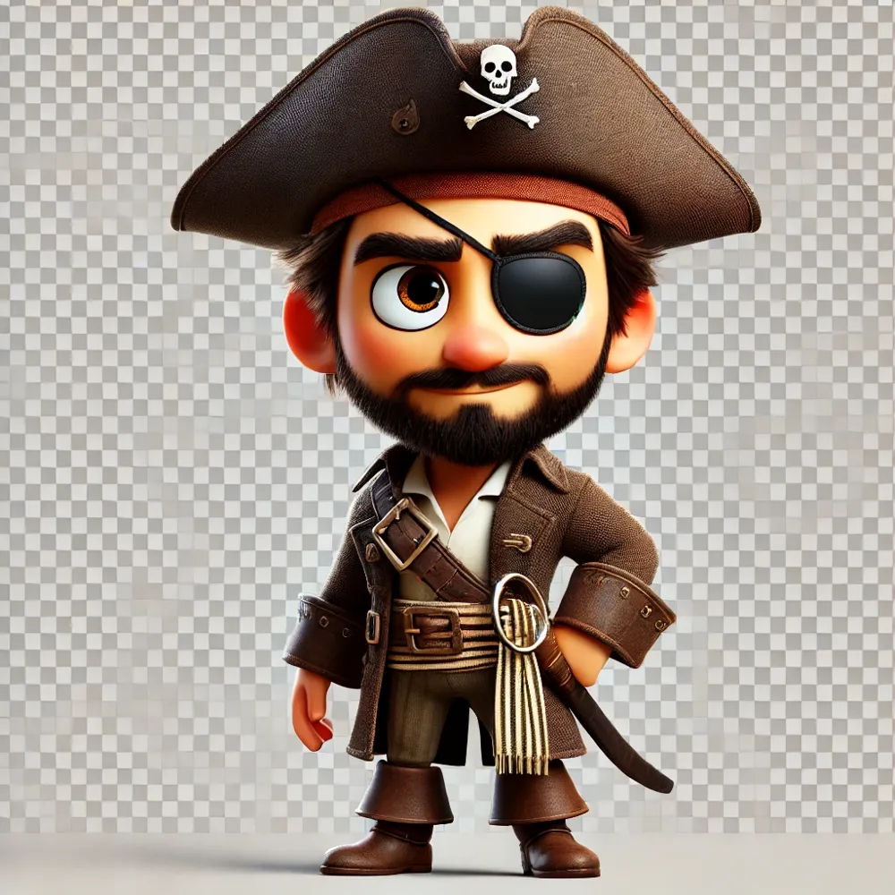 Cartoon Pirate - Free 3D Print Model - MakerWorld