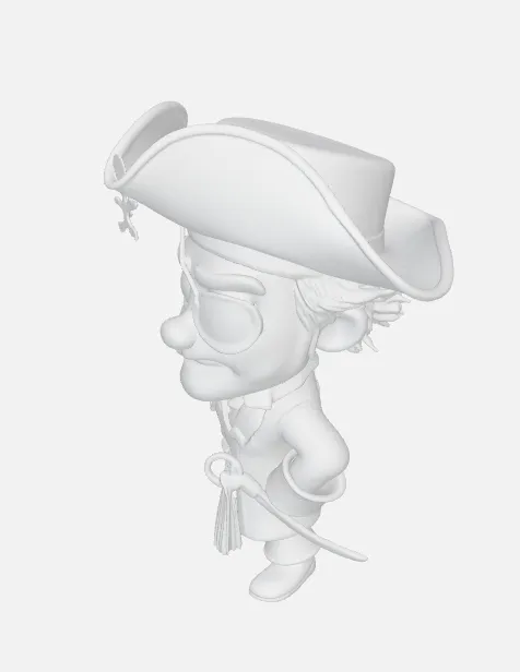 Cartoon Pirate - Free 3D Print Model - MakerWorld