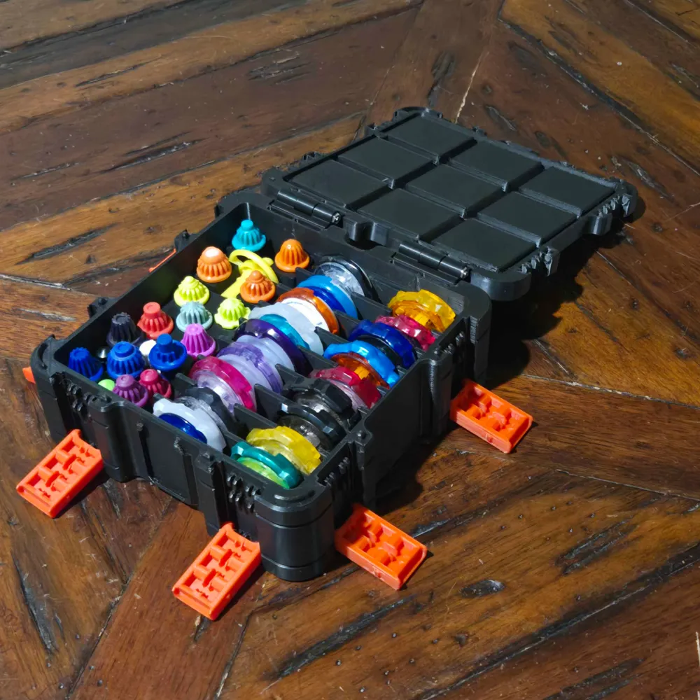 Beyblade X Ratchet & Bit Storage Gridfinity Bins by Sweet-Talking Pig ...