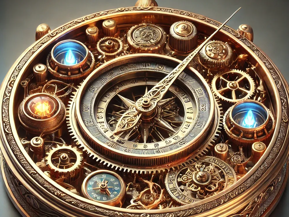 Steampunk compass by 74kk - MakerWorld