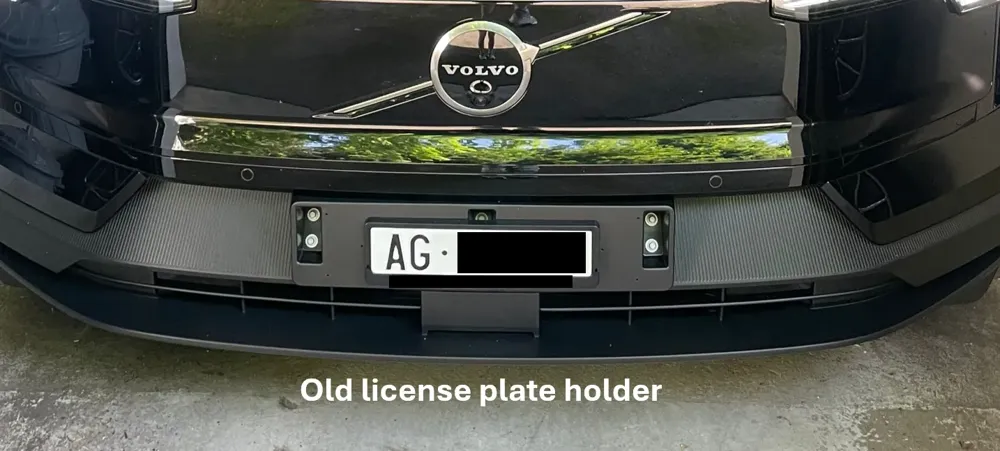 Volvo EX30 License plate hole cover by Achi - MakerWorld