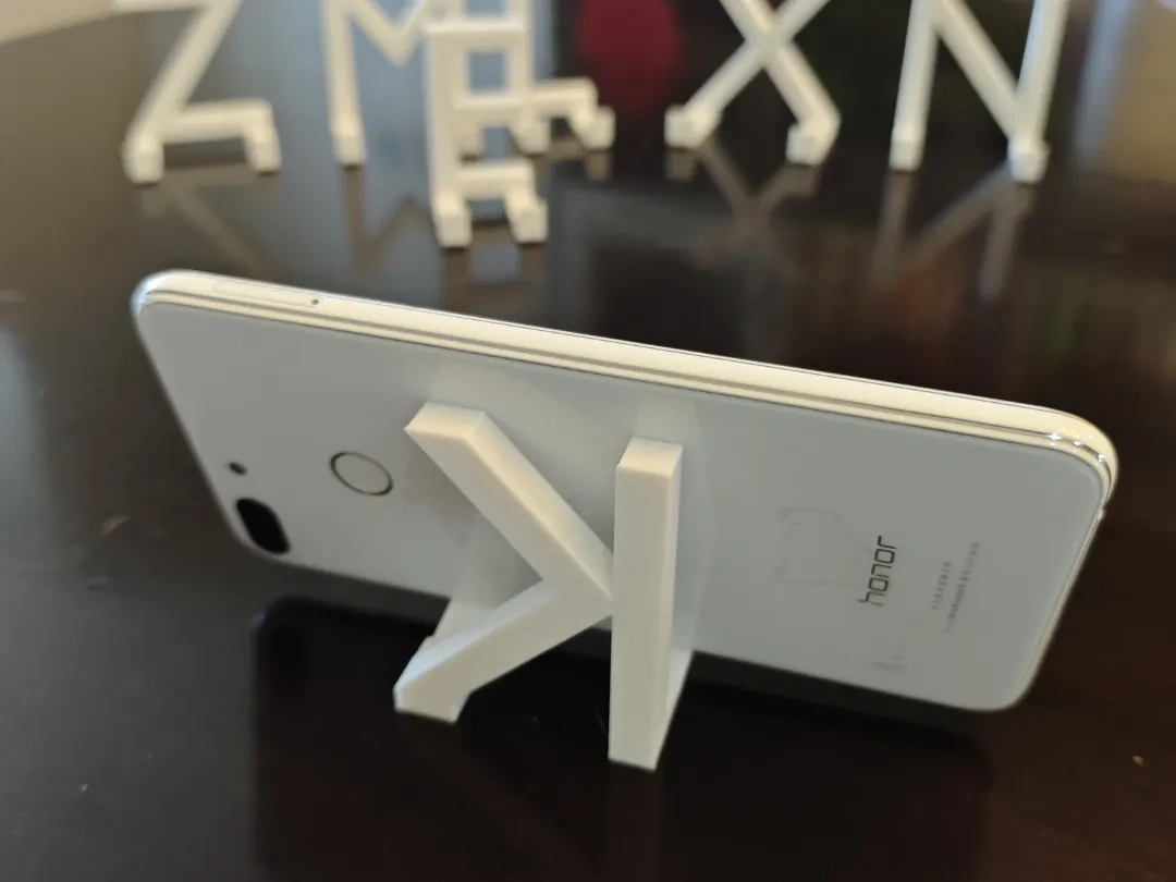 Minimalist Phone Stand Landscape Portrait Letter K Print in Place No ...