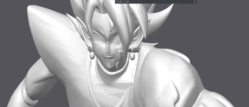 黒衣の悟空合体ザマス3Dモデル by Ryan MakerWorld：無料3Dモデルをダウンロード