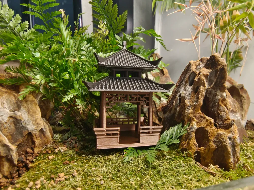 Double-Layered Octagonal Pavilion by 有糖跟我走吗（国风） - MakerWorld