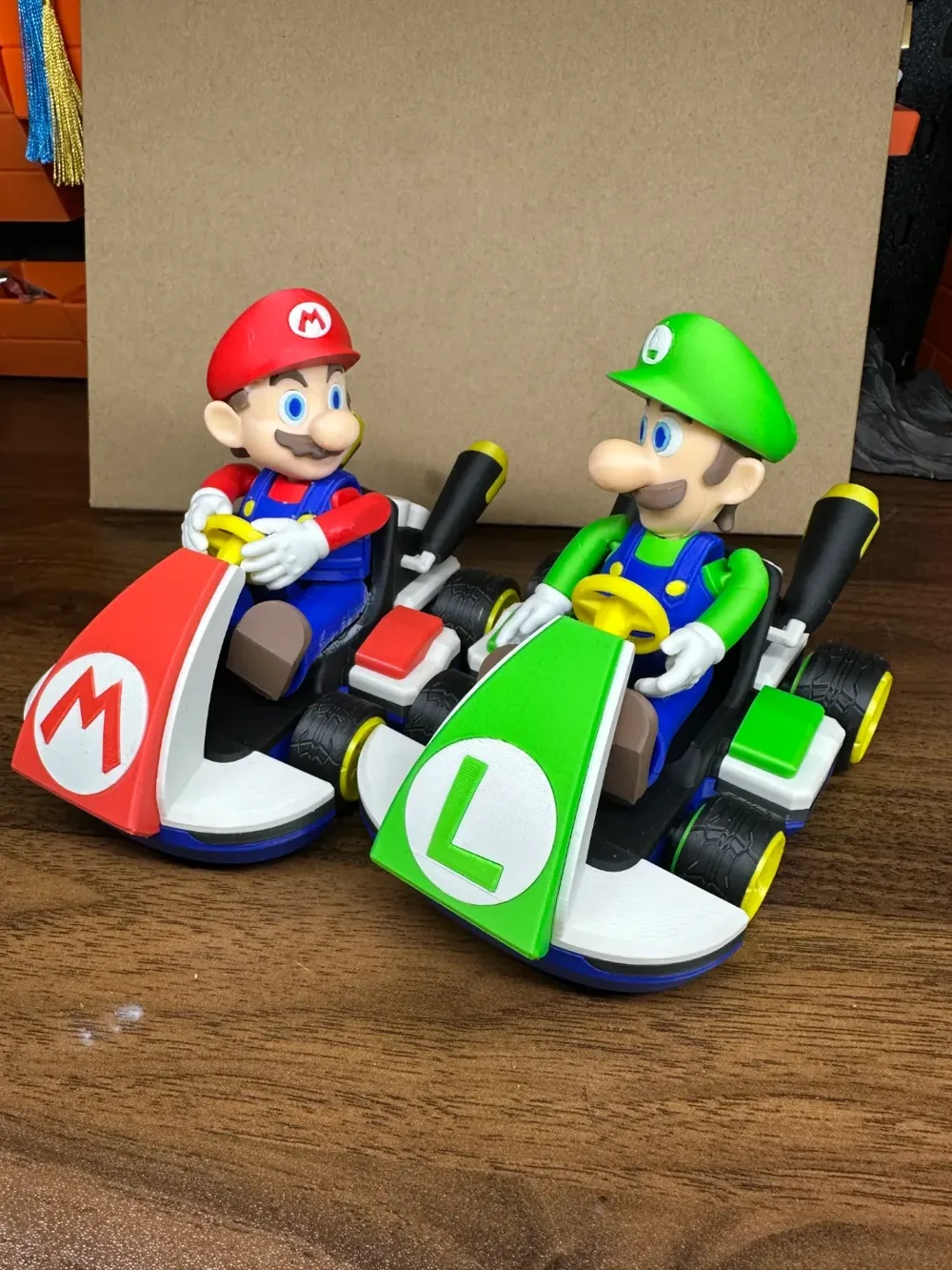 Mario and Luigi Sitting Poses, Compatible with Mario Kart 8 Carts ...