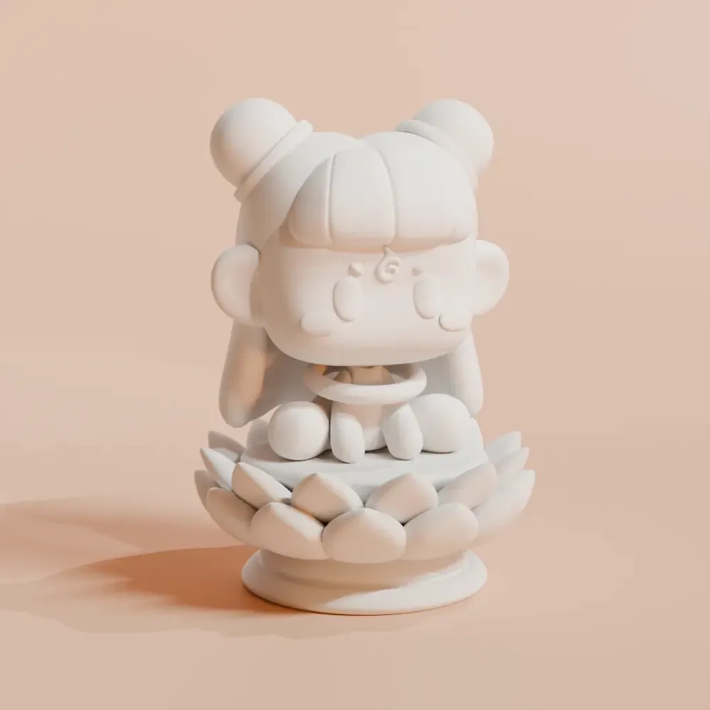 Lotus-Seated Nezha by 疾风 MakerWorld: Download Free 3D Models