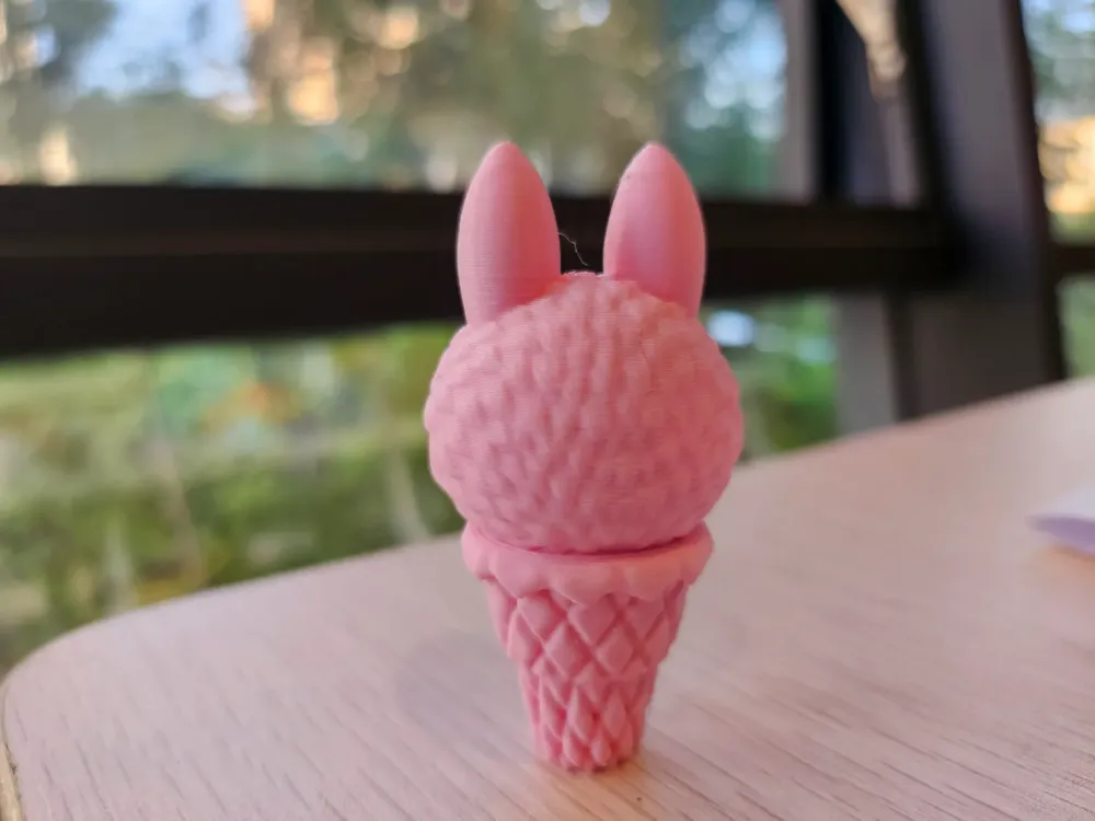 Ice Cream Labubu~labubu~ (Ornament & Pendant) - Free 3D Print Model ...