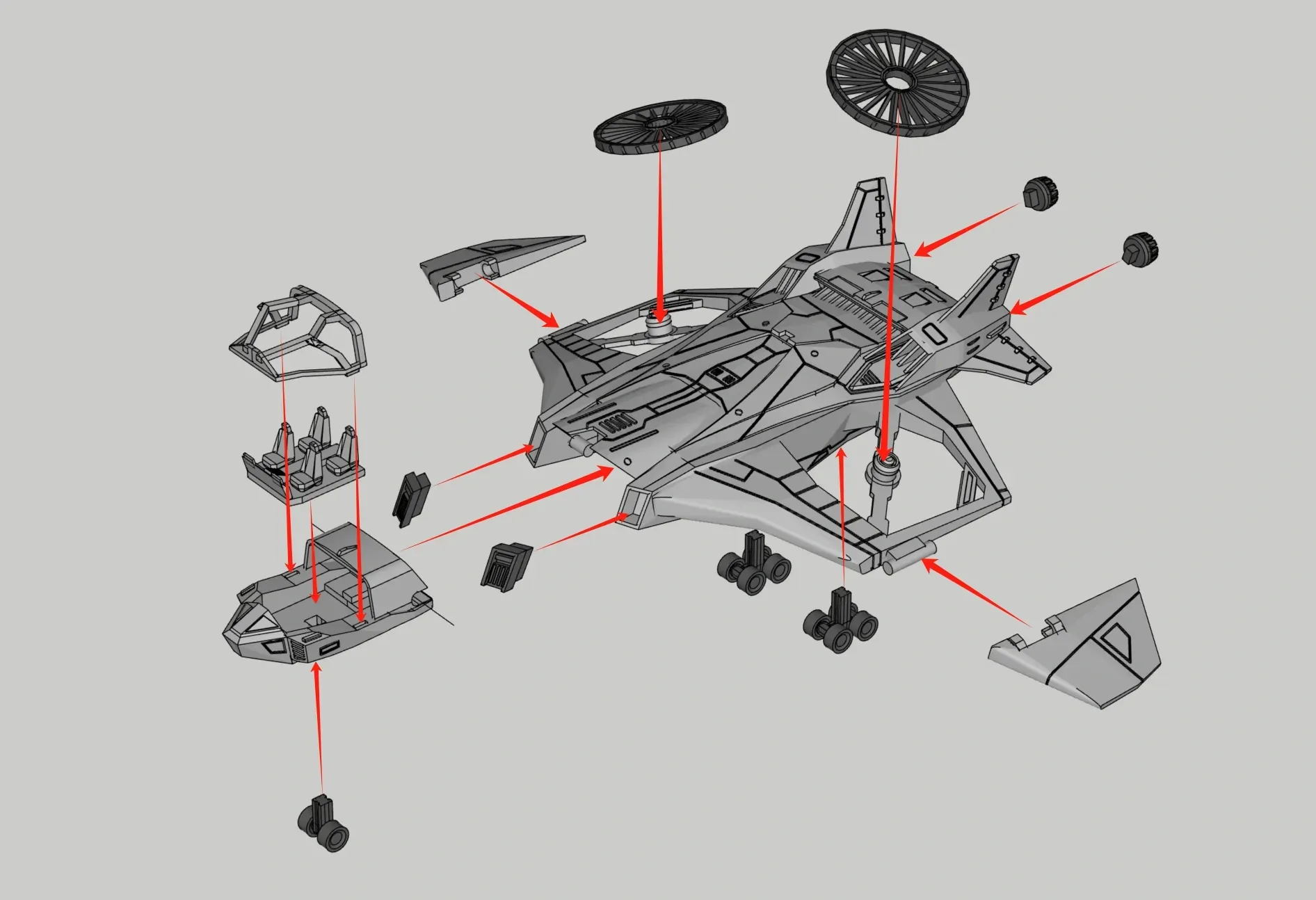 Quinjet, Avengers by XJBHC MakerWorld: Download Free 3D Models