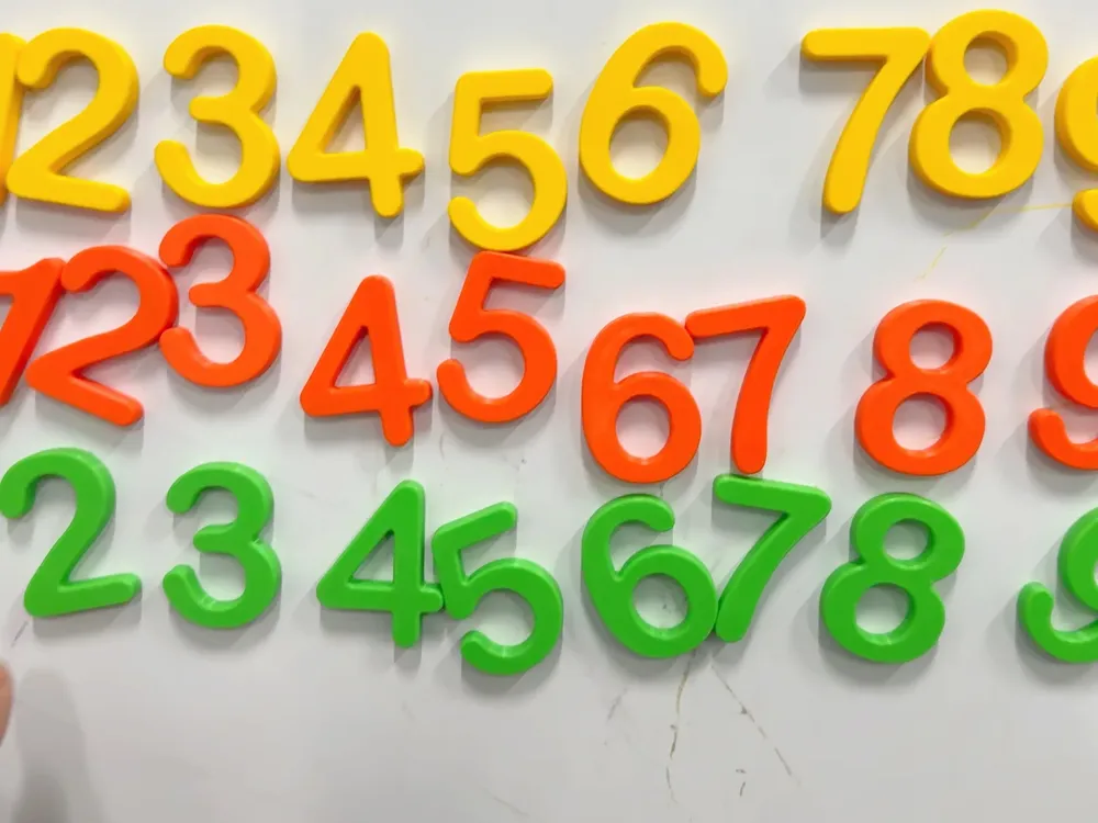 0-9 magnetic number teaching aids refrigerator magnets by 关灯DIY ...