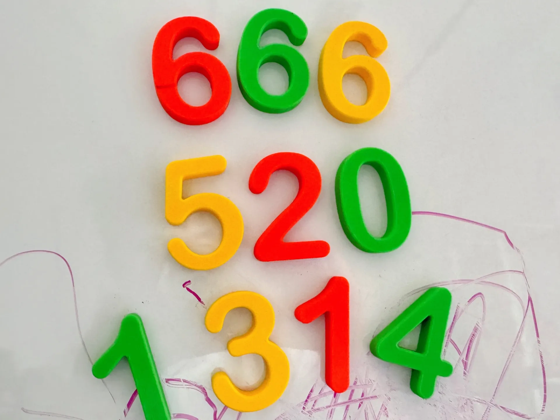0-9 magnetic number teaching aids refrigerator magnets by 关灯DIY ...