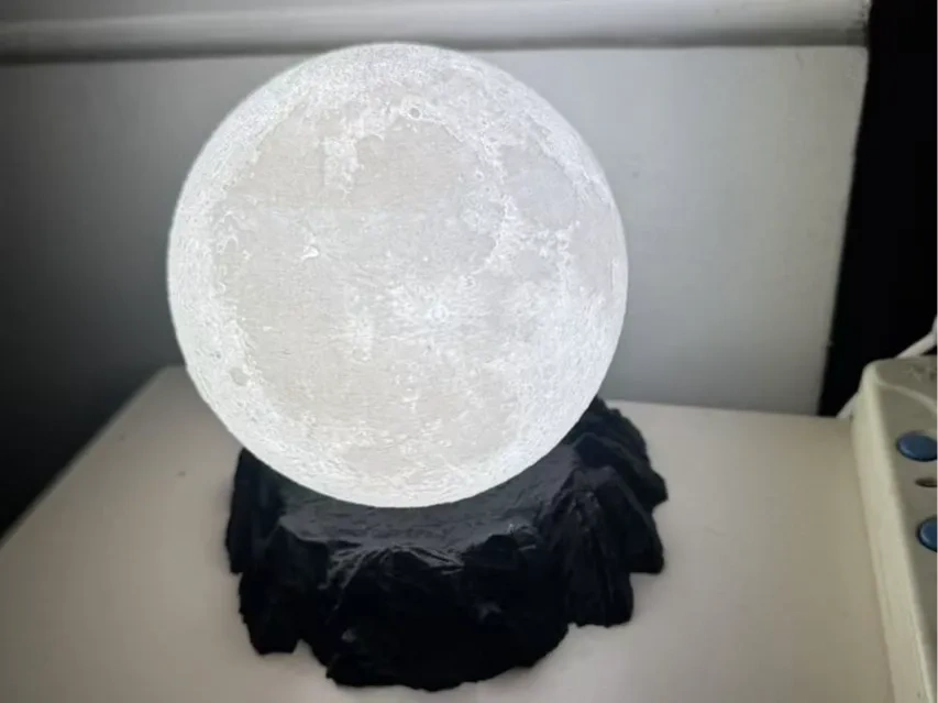 Moon lamp with base by user_2536153243 MakerWorld: Download Free 3D Models