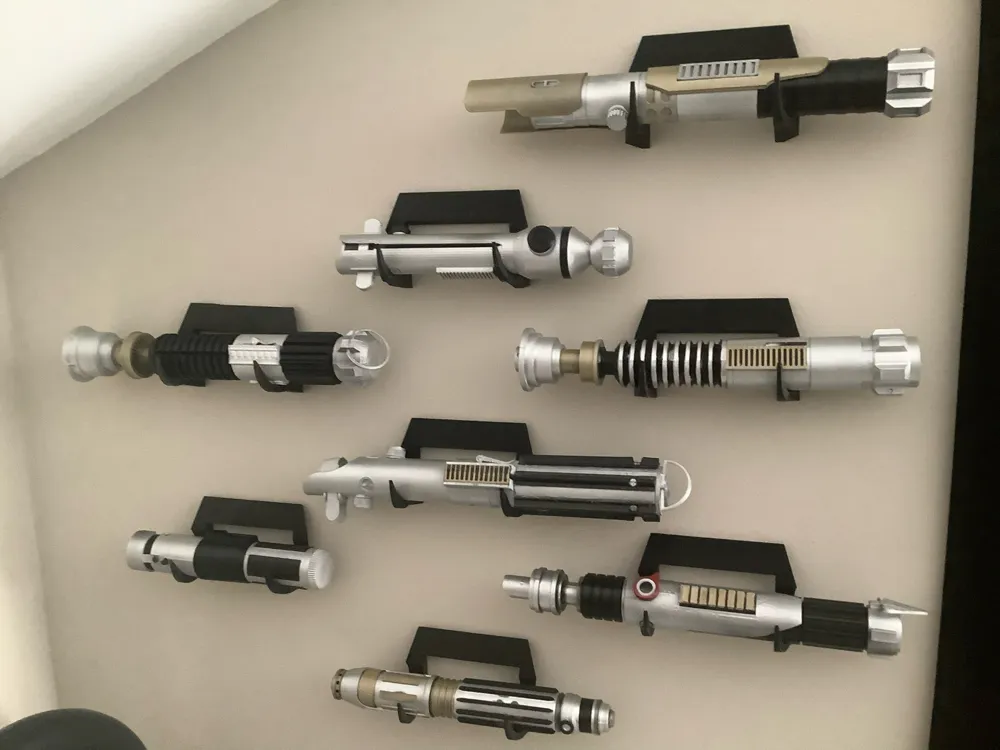 Lightsaber Wall Mount by 3D E MakerWorld: Download Free 3D Models