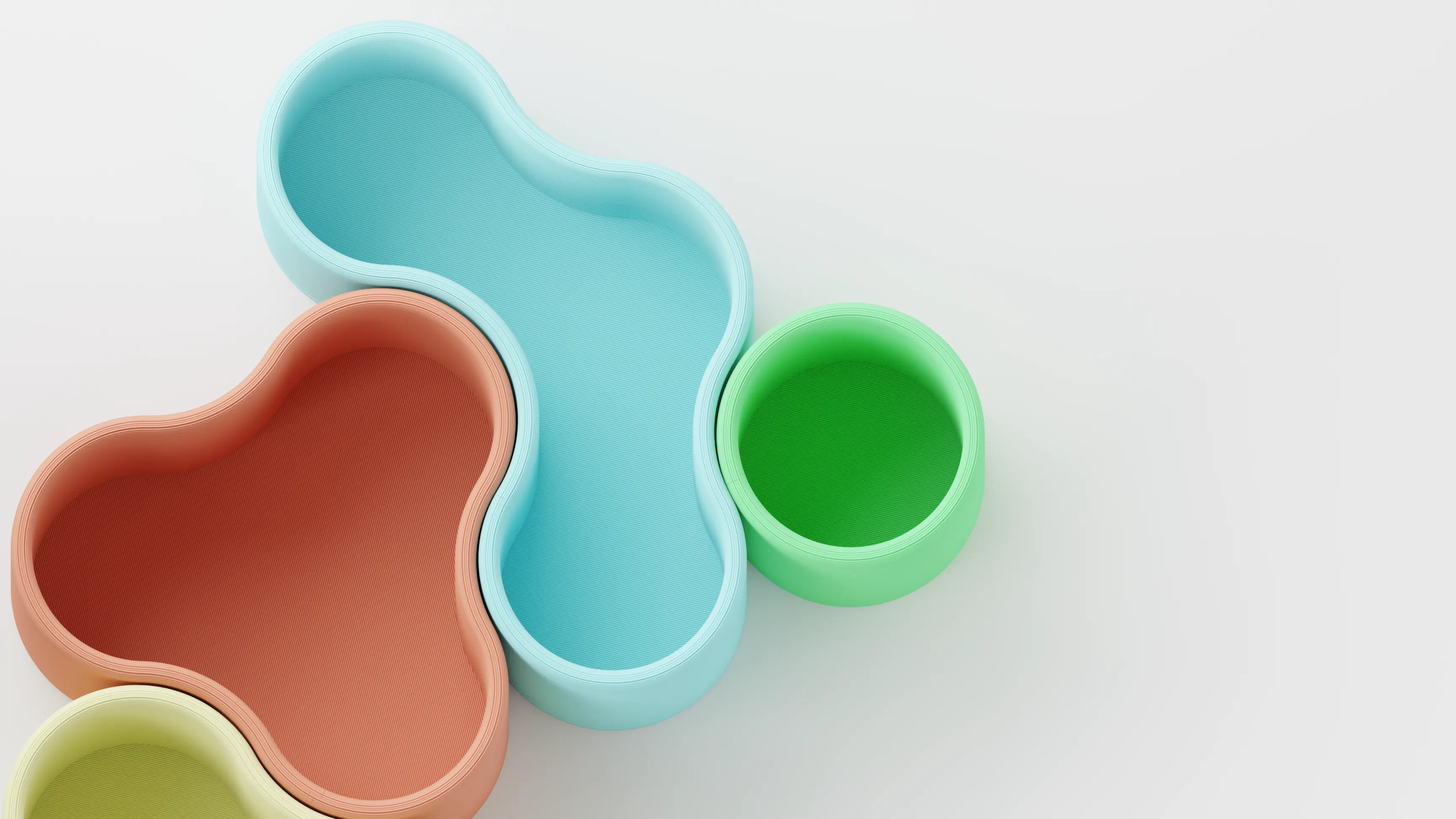 Modern Vase elegant Flowing Vase. Easy Quick Print by Abstractia Design ...