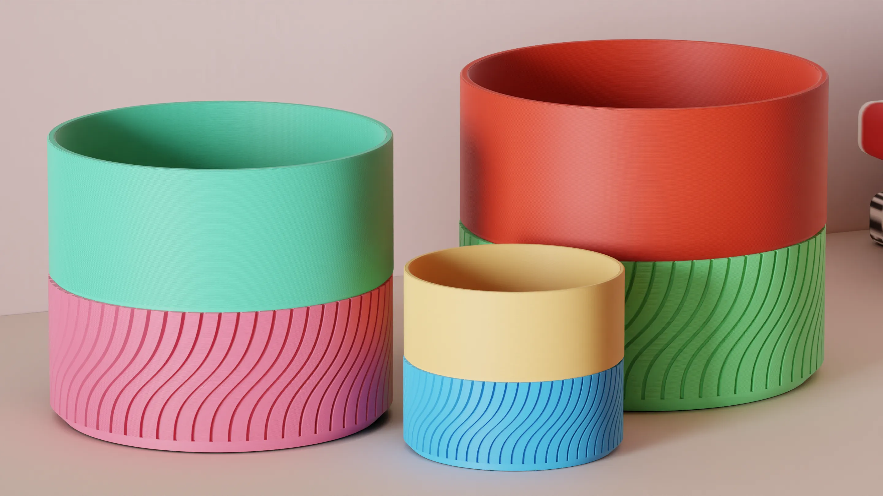 Modern Vase elegant Flowing Vase. Easy Quick Print by Abstractia Design ...